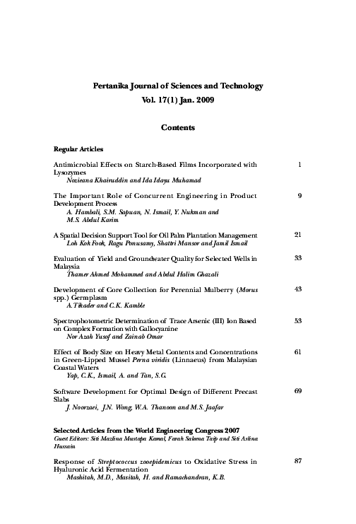 Pdf Spectrophotometric Determination Of Trace Arsenic Iii Ion Based On Complex Formation