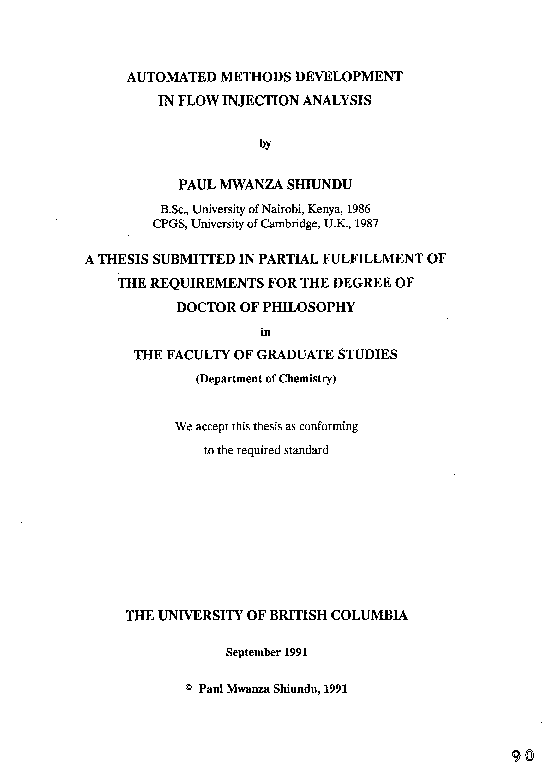 (PDF) Automated methods development in flow injection analysis | Paul Shiundu - Academia.edu