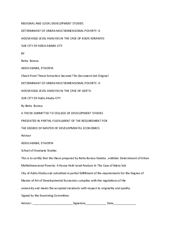 (DOC) REGIONAL AND LOCAL DEVELOPMENT STUDIES