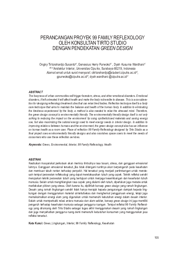 (PDF) Perancangan Proyek 99 Family Reflexology Oleh Konsultan Tirto ...