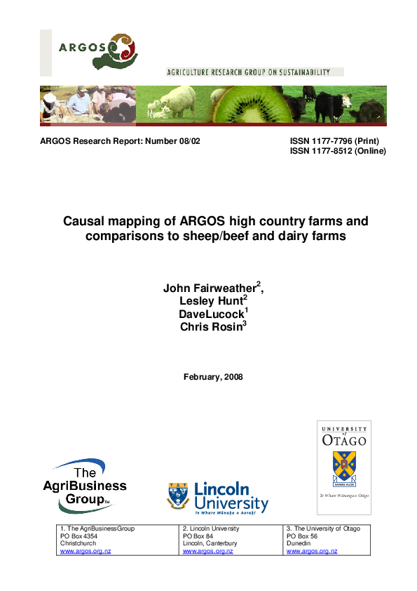 (PDF) Causal mapping of ARGOS high country farms and comparisons to ...
