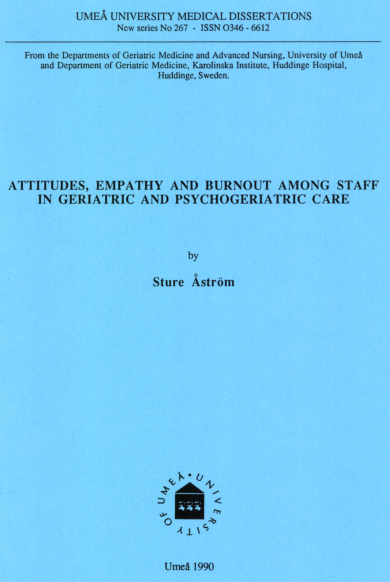 (PDF) Attitudes, empathy and burnout among staff in geriatric and ...