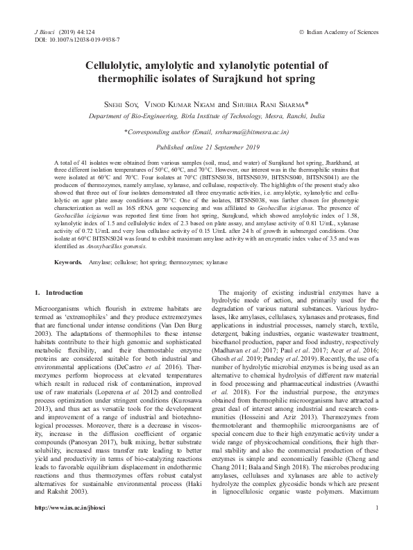 (PDF) Cellulolytic, amylolytic and xylanolytic potential of ...
