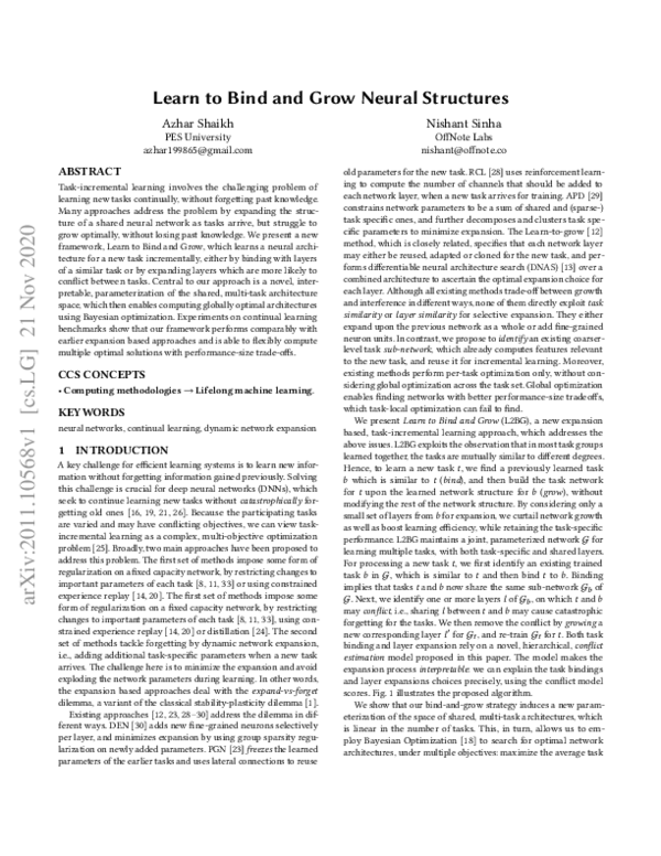 (PDF) Learn to Bind and Grow Neural Structures