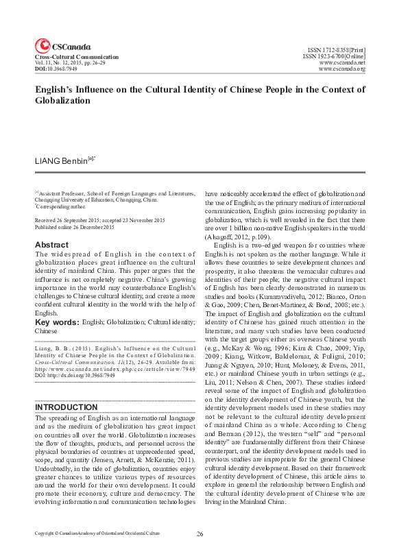 (PDF) Cross-cultural professional communication in the context of globalization