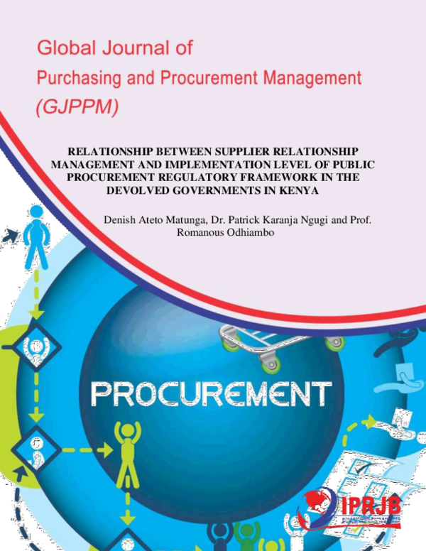 (PDF) Relationship Between Supplier Relationship Management and ...