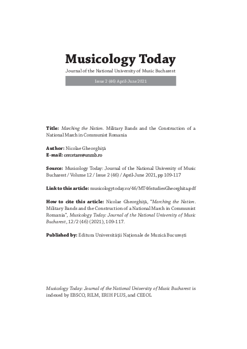 (PDF) Marching the Nation. Military Bands and the Construction of a ...