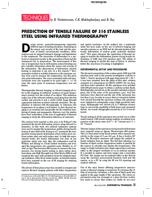 (PDF) Prediction of tensile failure of 316 stainless steel using ...