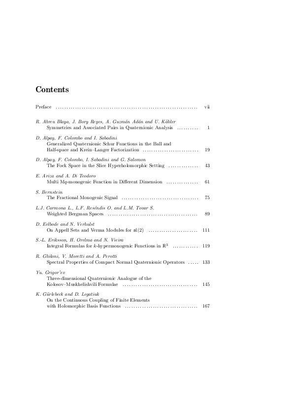 (PDF) Hypercomplex Analysis: New Perspectives and Applications