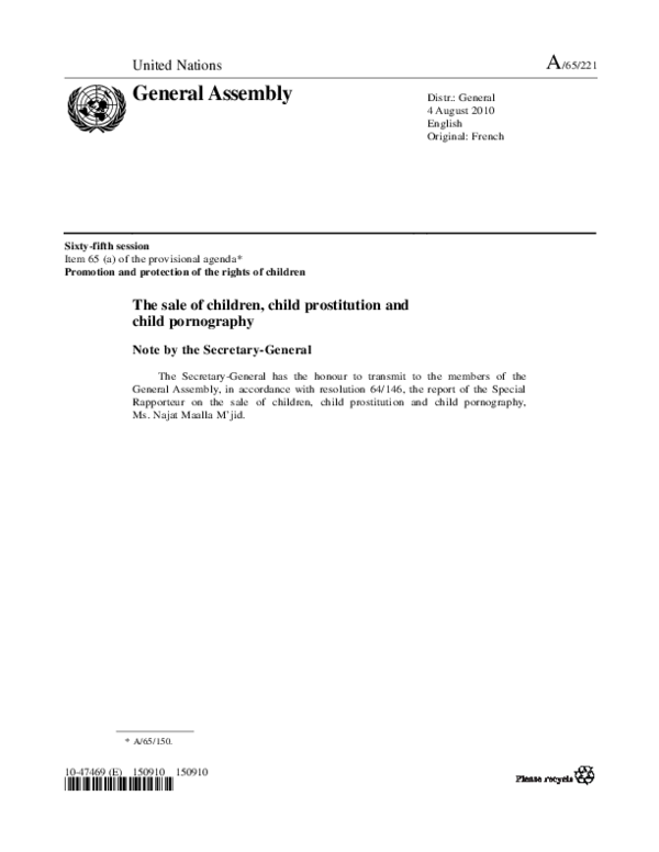 (PDF) Appendix III. Optional Protocol To The Convention On The Rights ...