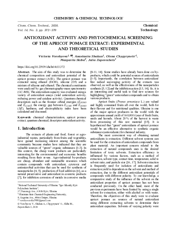 (PDF) Antioxidant activity and phytochemical screening of the methanol ...