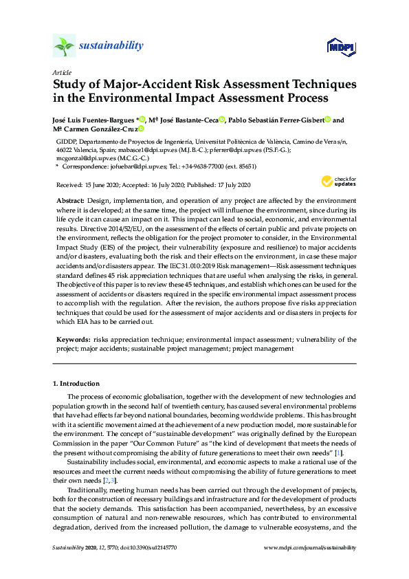 (PDF) Study of Major-Accident Risk Assessment Techniques in the ...
