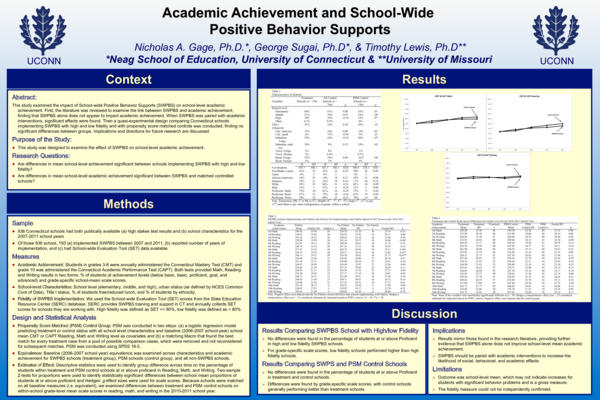 (PDF) Academic Achievement and School-Wide Positive Behavior Supports
