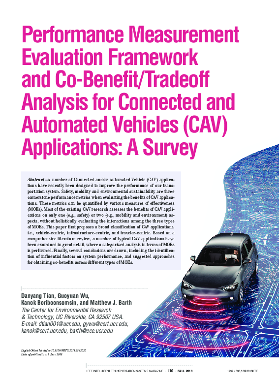 (PDF) Performance Measurement Evaluation Framework and Co-Benefit/Tradeoff Analysis for ...