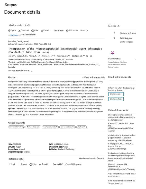 (PDF) Incorporation of the microencapsulated antimicrobial agent ...