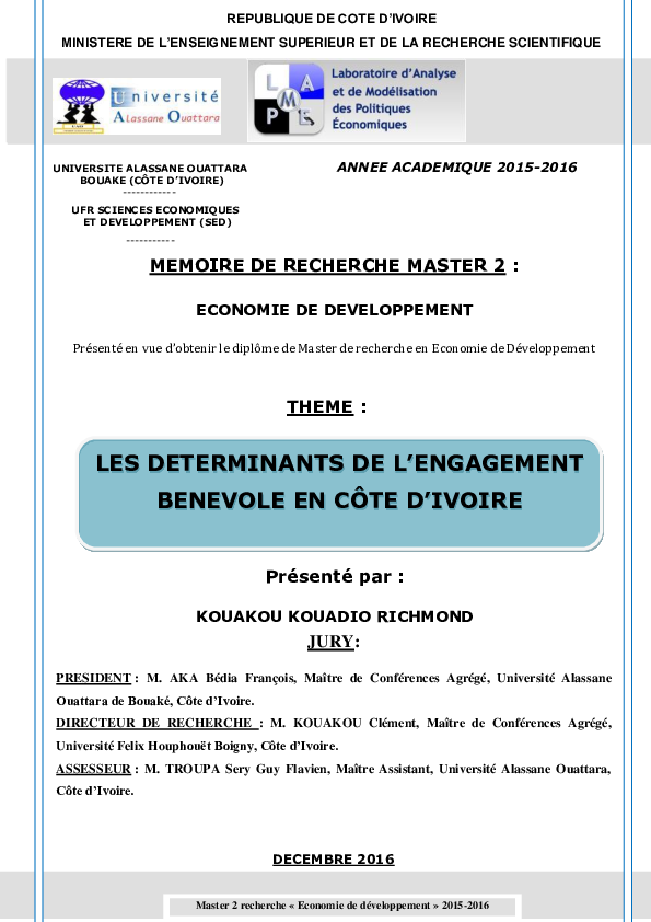 (PDF) MEMOIRE DE RECHERCHE MASTER 2