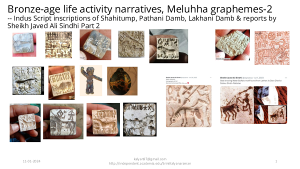 (PDF) Bronze-age life activity narratives, Meluhha graphemes-2 -- Indus ...