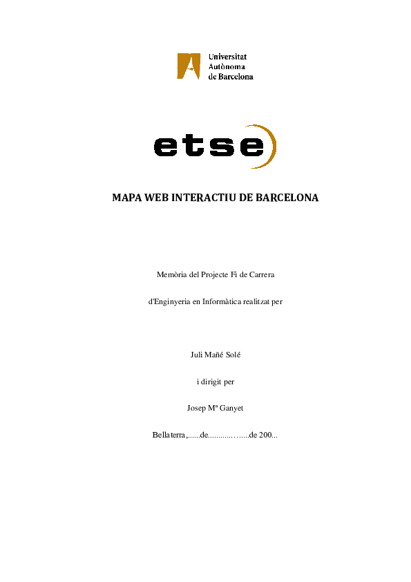 (PDF) Mapa web interactiu de Barcelona