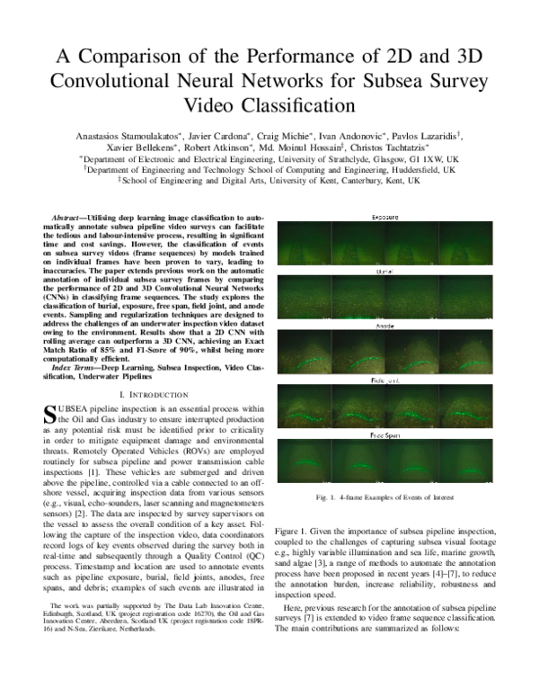 (PDF) A Comparison of the Performance of 2D and 3D Convolutional Neural Networks for Subsea ...