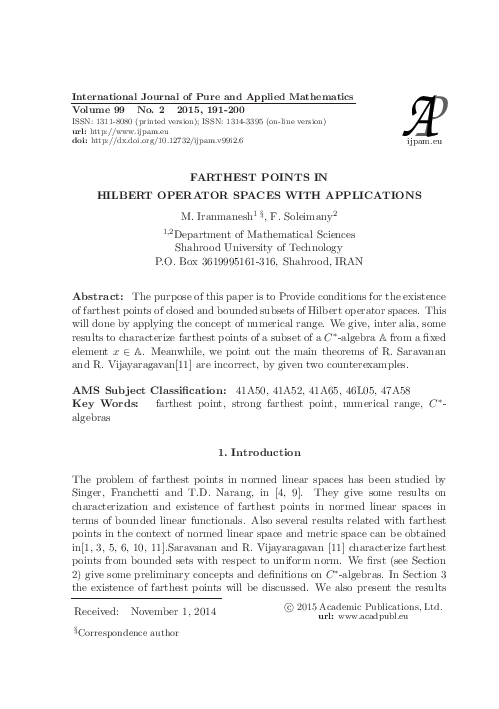 (PDF) Hilbert Operator Spaces with Applications