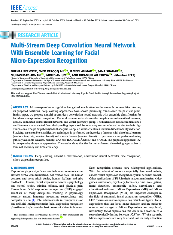 (PDF) Multi-Stream Deep Convolution Neural Network With Ensemble Learning for Facial Micro ...