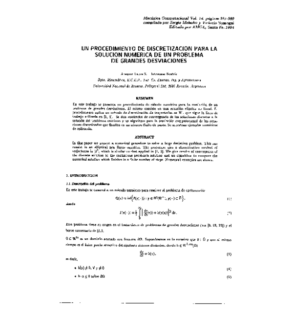 (PDF) Un Procedimiento de Discretización para la Solución Numérica de ...