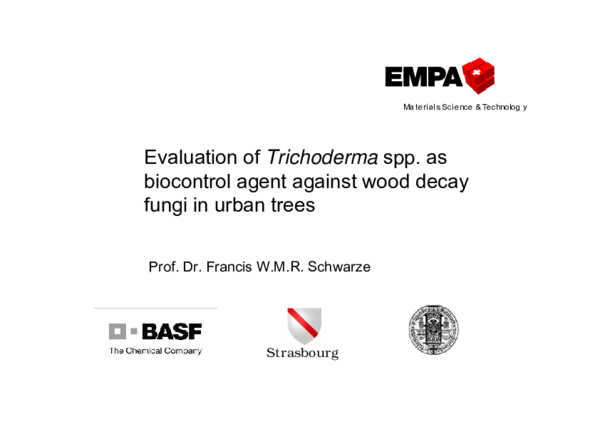 (PDF) Evaluation of Trichoderma spp. as a biocontrol agent against wood decay fungi in urban ...