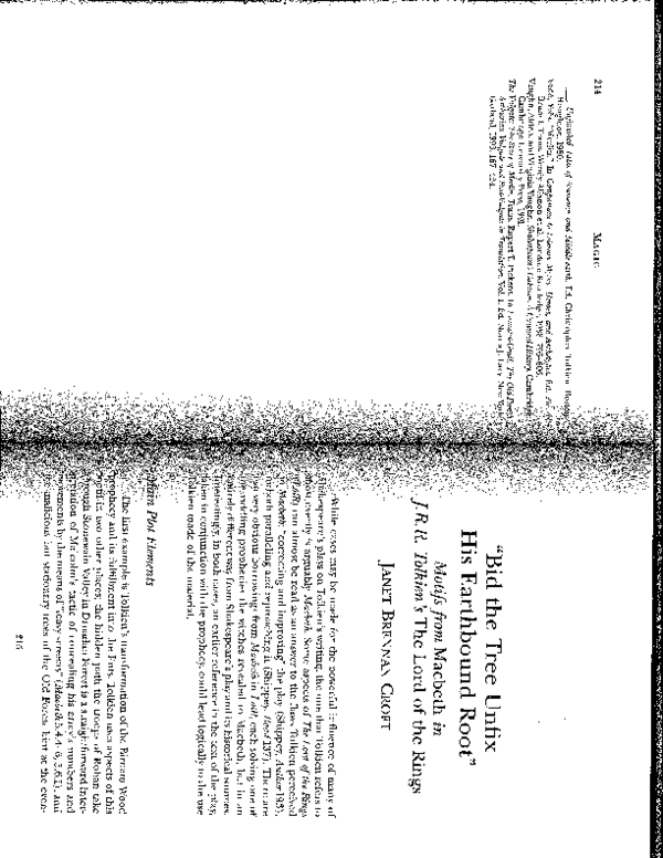 (PDF) Bid the Tree Unfix His Earthbound Root: Motifs from Macbeth in J ...