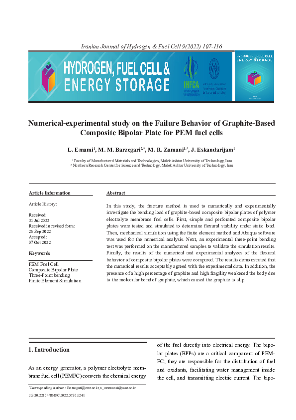 (PDF) Numerical-experimental study on the Failure Behavior of Graphite ...