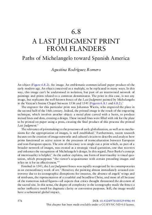 (PDF) A Last Judgment print from Flanders: paths of Michelangelo toward ...