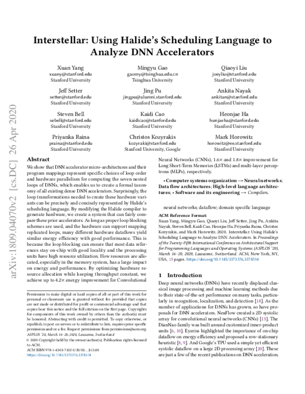 (PDF) DNN Dataflow Choice Is Overrated