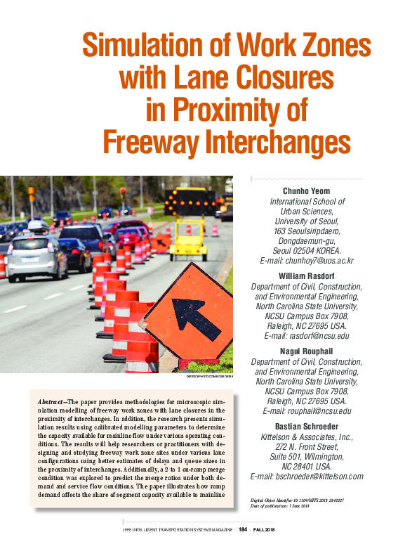 (PDF) Simulation of Work Zones with Lane Closures in Proximity of ...