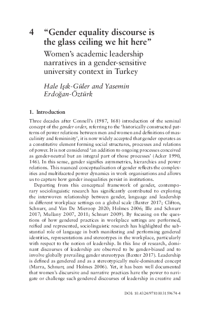 (PDF) “Gender equality discourse is the glass ceiling we hit here”