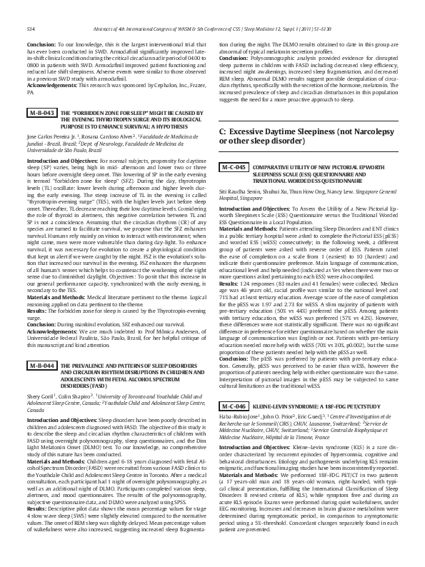 (PDF) M-C-045 Comparative Utility of New Pictorial Epworth Sleepiness ...