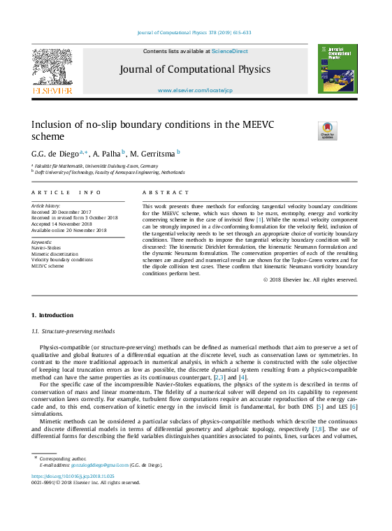 (PDF) Inclusion of no-slip boundary conditions in the MEEVC scheme