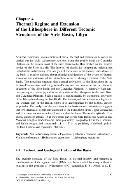 (PDF) Thermal Regime and Extension of the Lithosphere in Different ...