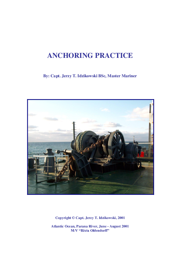 (PDF) ANCHORING PRACTICE
