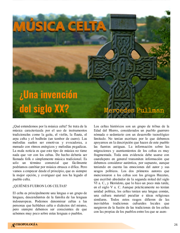 (PDF) Música Celta. ¿Una invención del siglo XX?