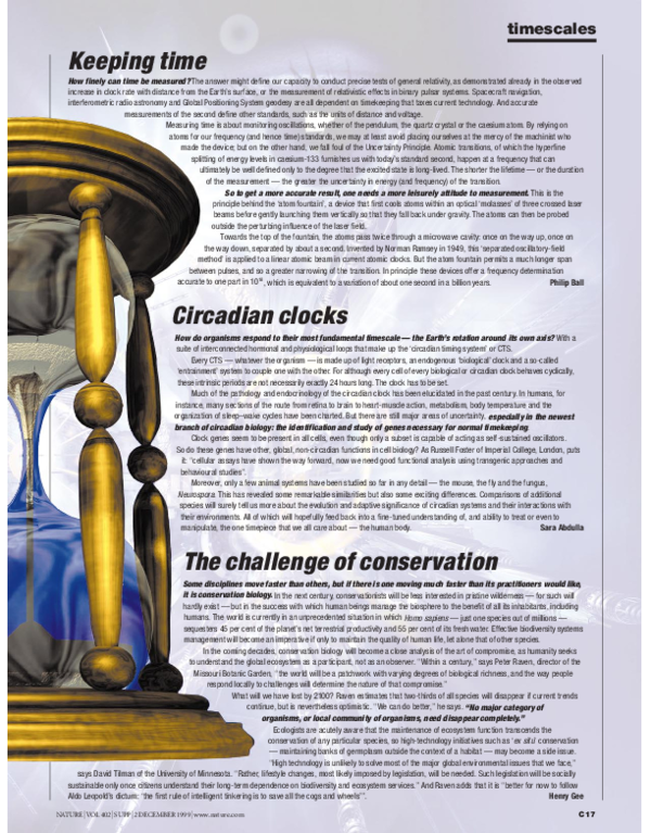 (PDF) The challenge of conservation