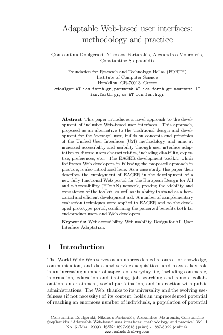 (PDF) Adaptable Web-based user interfaces: methodology and practice