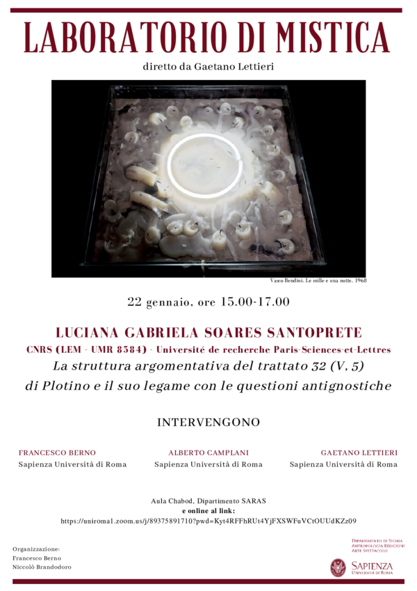 (PDF) Laboratorio di Mistica - Luciana Soares Santoprete (discutono: F ...