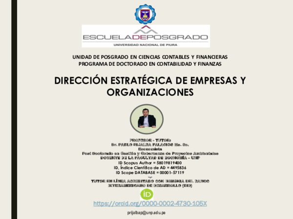(PDF) DIRECCIÓN ESTRATÉGICA DE EMPRESAS Y ORGANIZACIONES