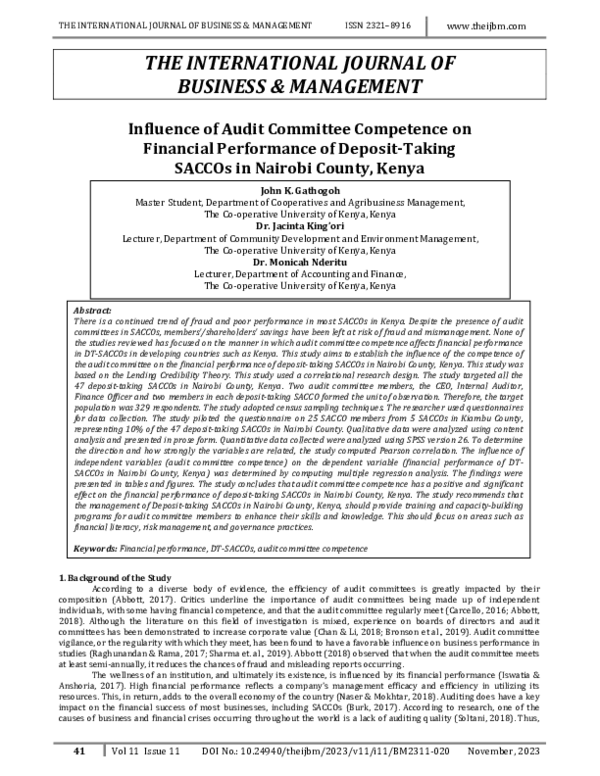 (PDF) THE INTERNATIONAL JOURNAL OF BUSINESS & MANAGEMENT