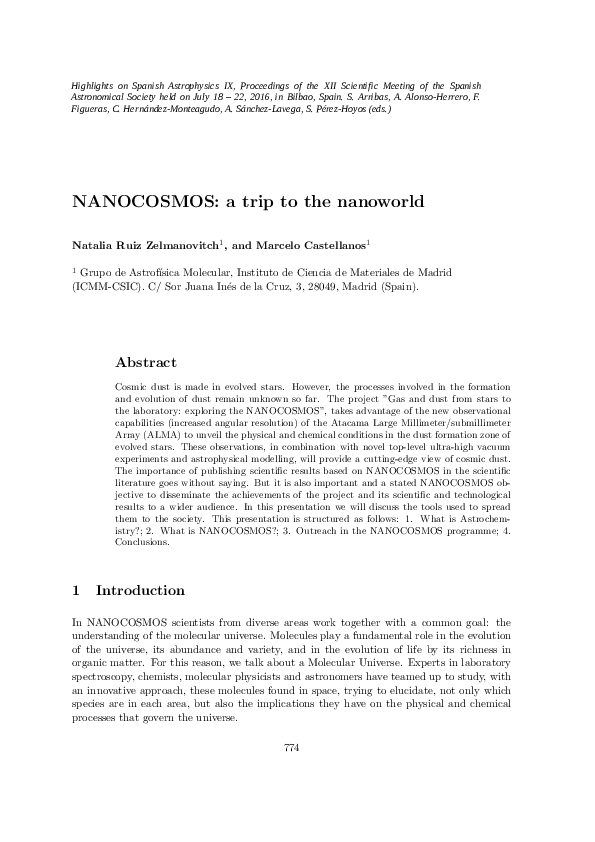 (PDF) NANOCOSMOS: a trip to the nanoworld | Natalia Ruiz Zelmanovitch - Academia.edu