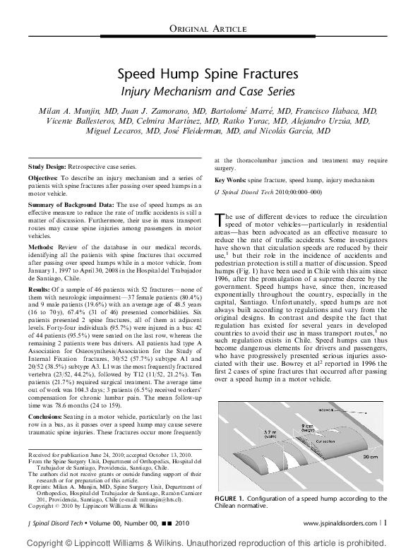 (PDF) Speed Hump Spine Fractures | Celmira Martínez - Academia.edu