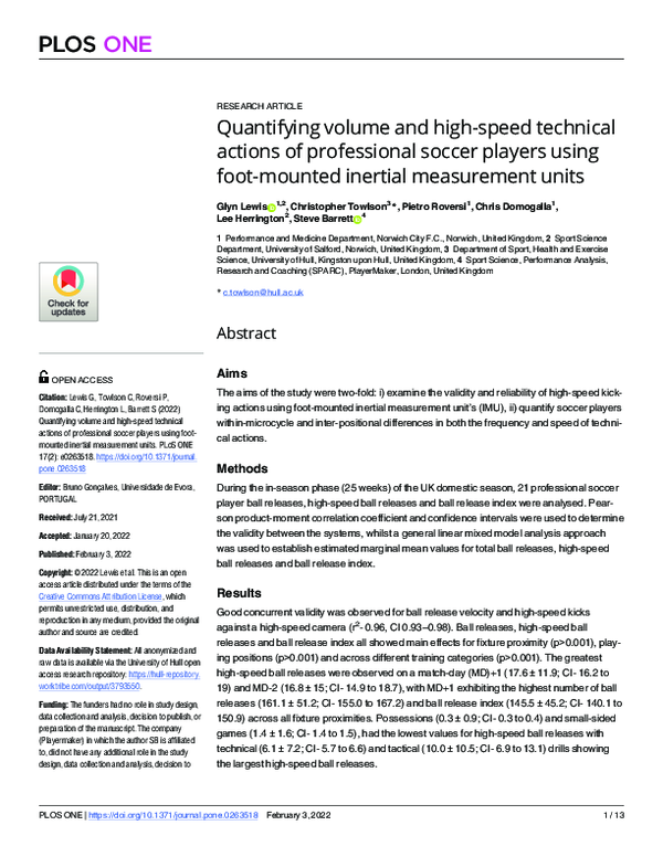(PDF) Quantifying volume and high-speed technical actions of ...