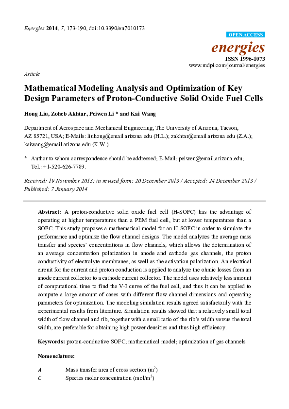 (PDF) Article Mathematical Modeling Analysis and Optimization of Key Design Parameters of Proton ...