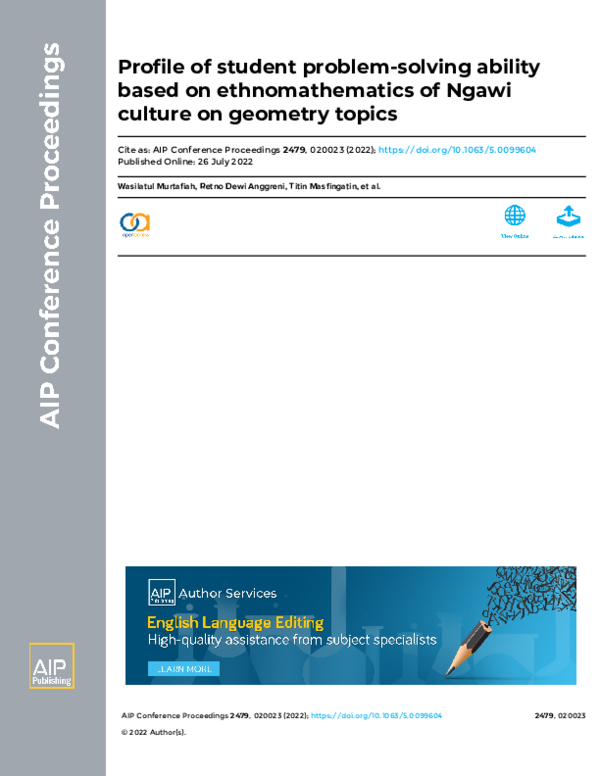 (PDF) Profile of student problem-solving ability based on ...