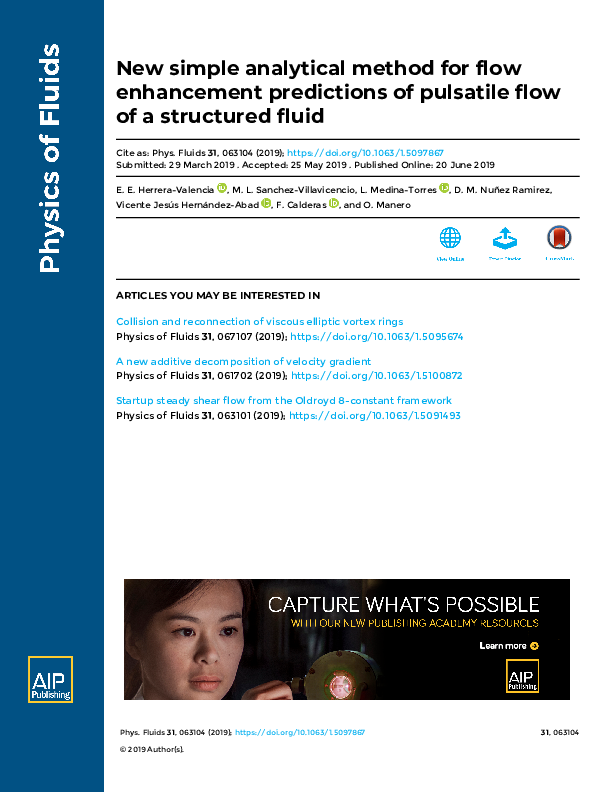 (PDF) New simple analytical method for flow enhancement predictions of ...