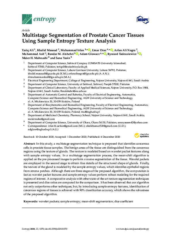 (PDF) Multistage Segmentation of Prostate Cancer Tissues Using Sample ...